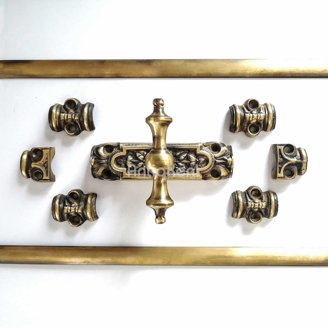 Antique Brass Cremone Bolt, French Door Hardware, Handmade Solid Brass ...