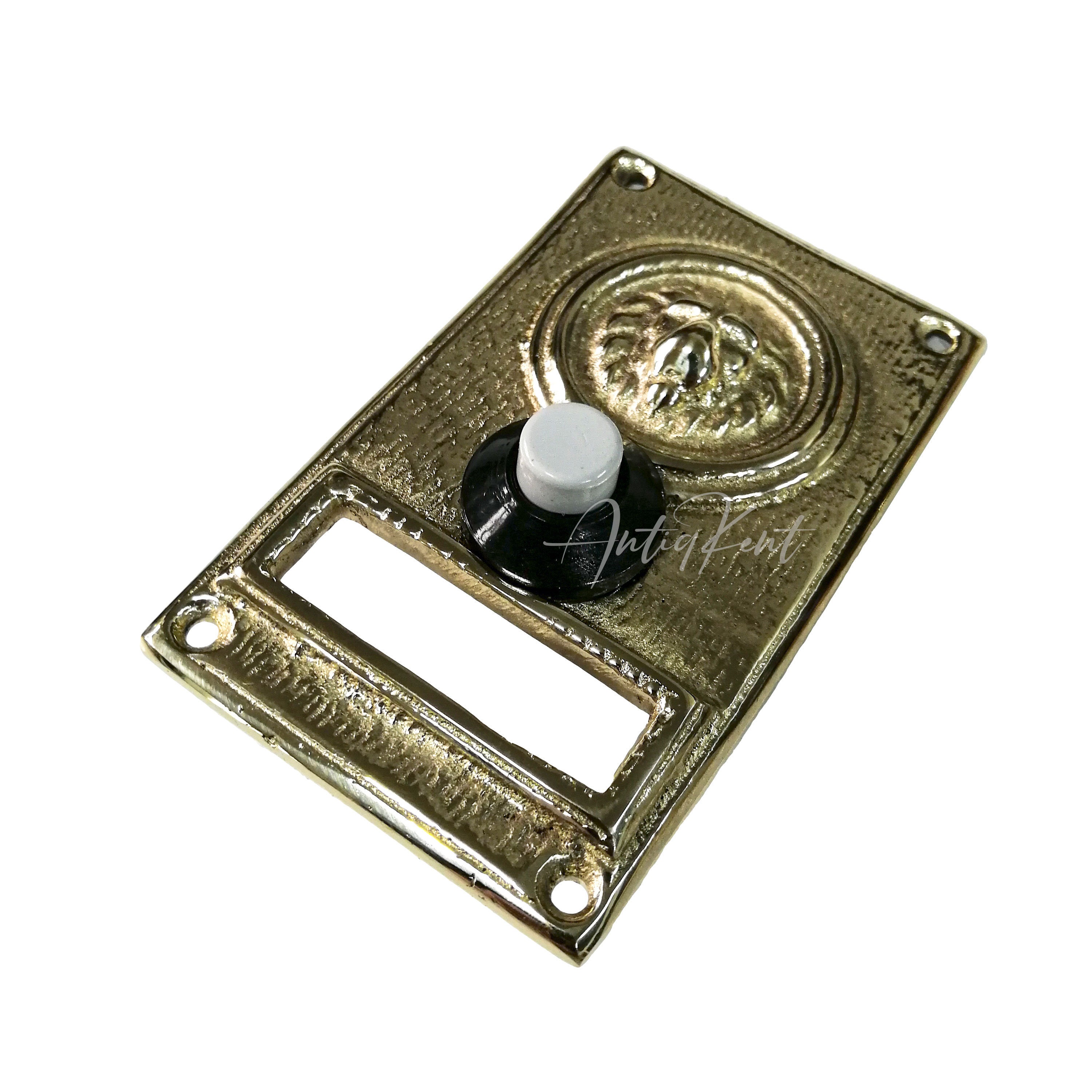 Vintage Style Solid Brass Door Bell, Antique Brass Door Bell Push ...