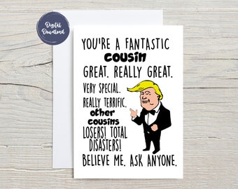 Trump Birthday Card - Etsy