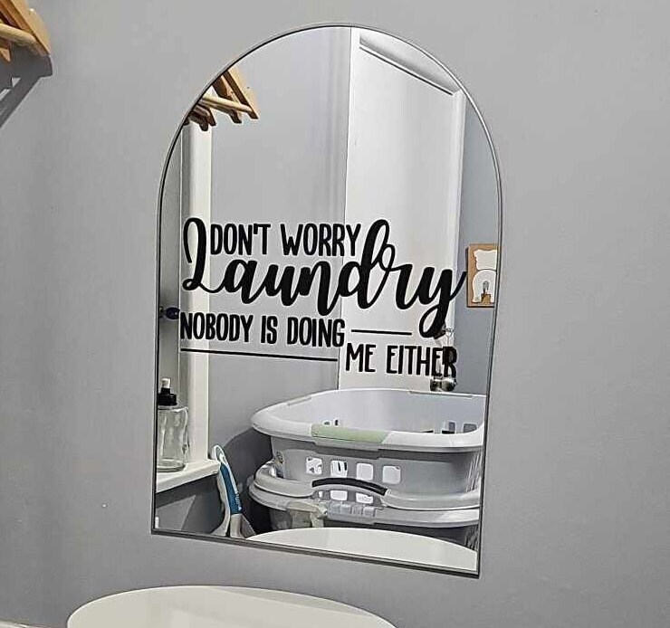 Funny Laundry Mirror SVG File Cricut Sticker Adult Humor - Etsy