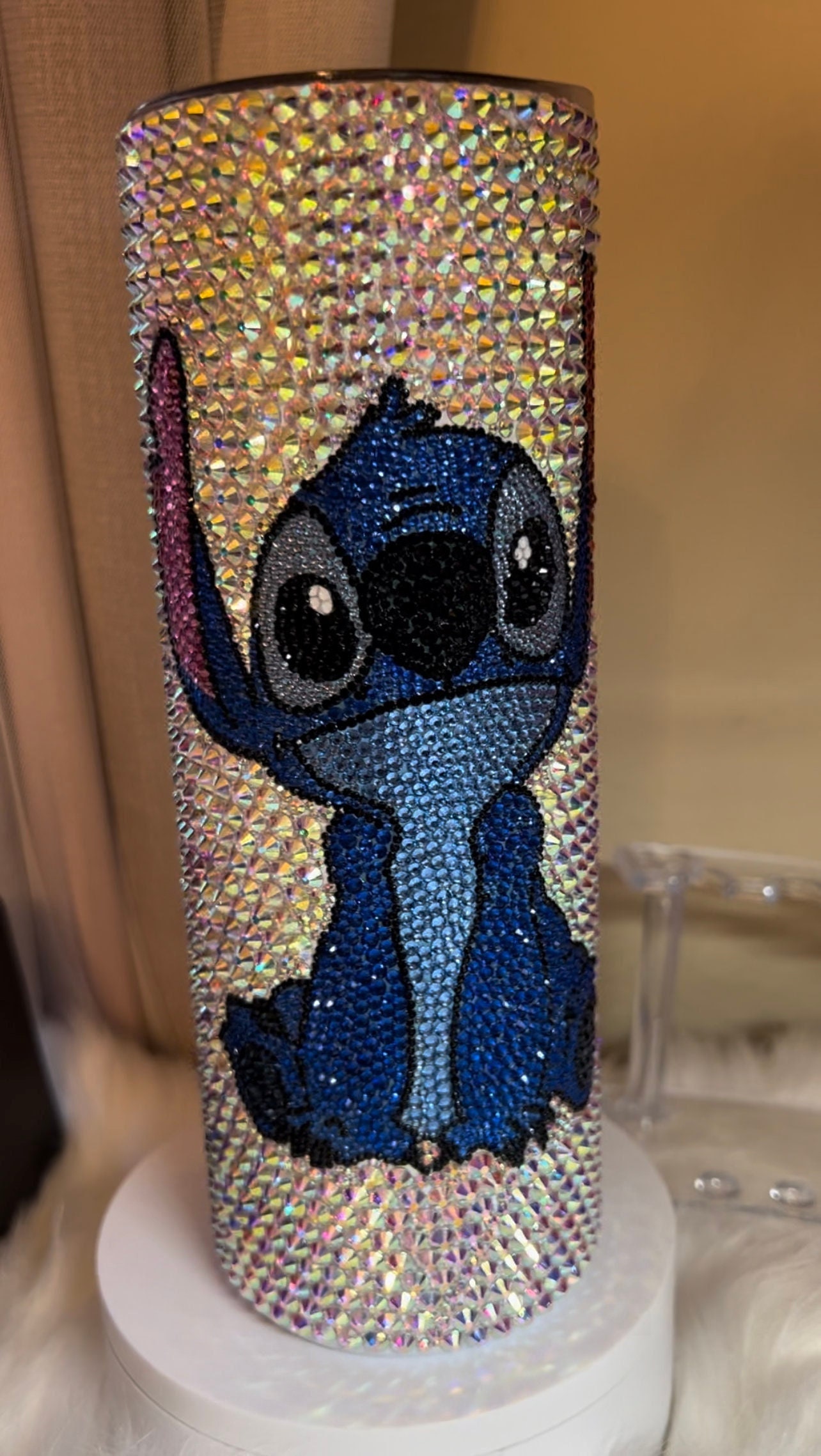 Custom Stich Rhinestone Tumbler - Etsy