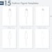 15 Female Fashion Figure Templates 10-head Figure Croquis - Etsy