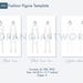 9-head Fashion Figure Vector Template – Standing Pose – Front & Back ...