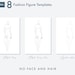 8 Female Fashion Figure Templates, Athletic Model Poses, Croquis ...