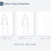 Plus Size Female Figure Templates for Fashion Illustrations, 8-head ...