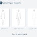 Male Croquis for Fashion Illustration, 9-head Fashion Figure Template ...