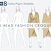 8 Female Plus Size Fashion Figure Templates Curvy Croqui - Etsy