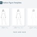 Plus Size Female Figure Templates for Fashion Illustrations - Etsy