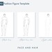 Male Fashion Figure Templates, 9-head Fashion Croquis, Fashion ...