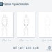 Male Croquis for Fashion Illustration, 9-head Fashion Figure Template ...