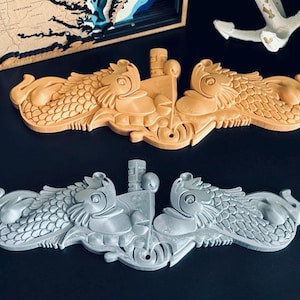 Submarine Warfare Insignia 3D Printed - Etsy