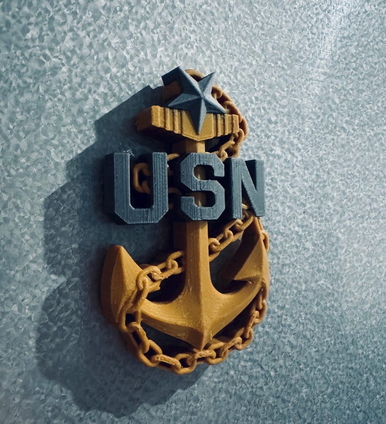 Navy Senior Chief Anchor Magnet. - Etsy