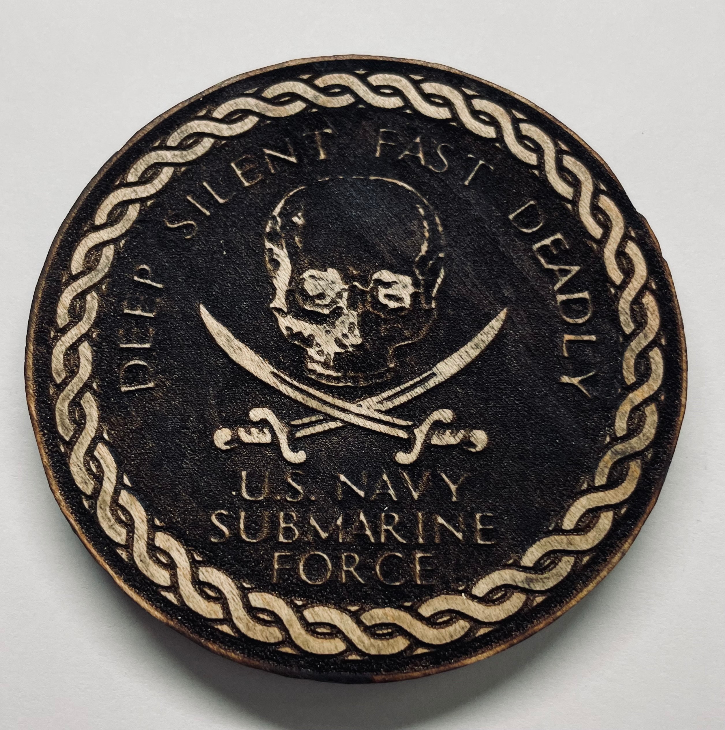 Custom Wood Challenge Coin - Etsy