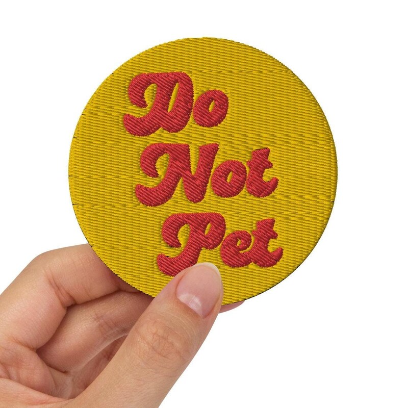 Do Not Pet Patch - Etsy