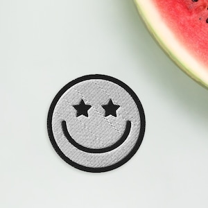 Embroidered Patch | Superstar Smiley V2 | Trucker Hat Patches Smile ...