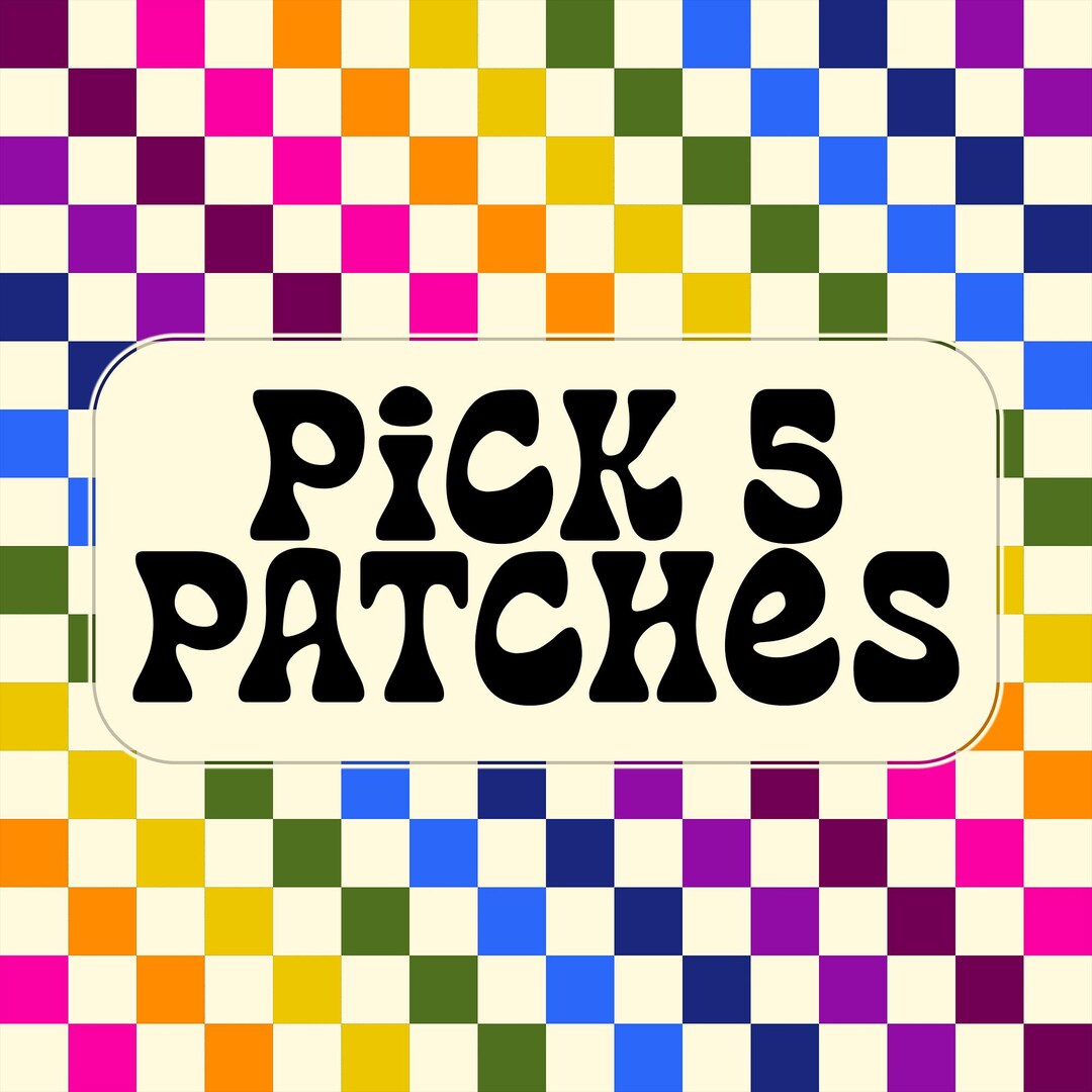 PICK FIVE Patches Set | Trucker Hat Patch Vest Embroidery Iron-on Patch ...