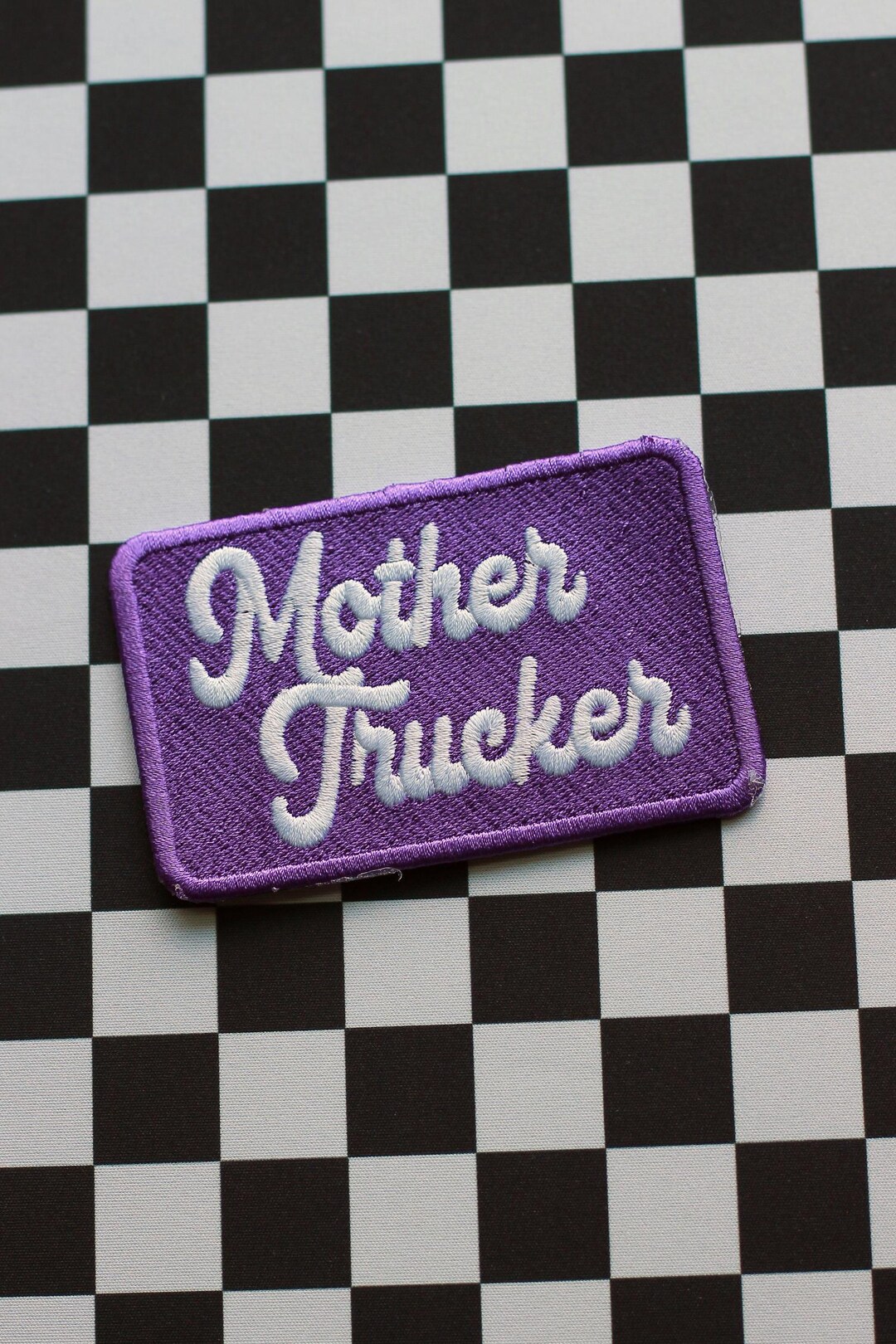 Embroidered Patch | Mother Trucker | Funny Hat Patches Truck Drivers ...