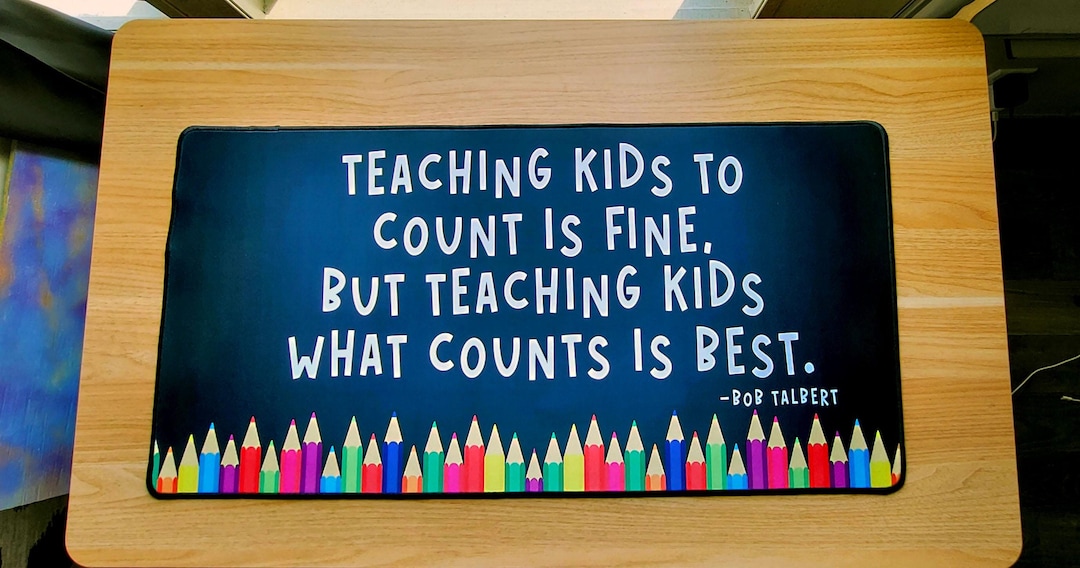 Desk Mat | Teaching Kids to Count | Math Teacher Mat Classroom Decor ...