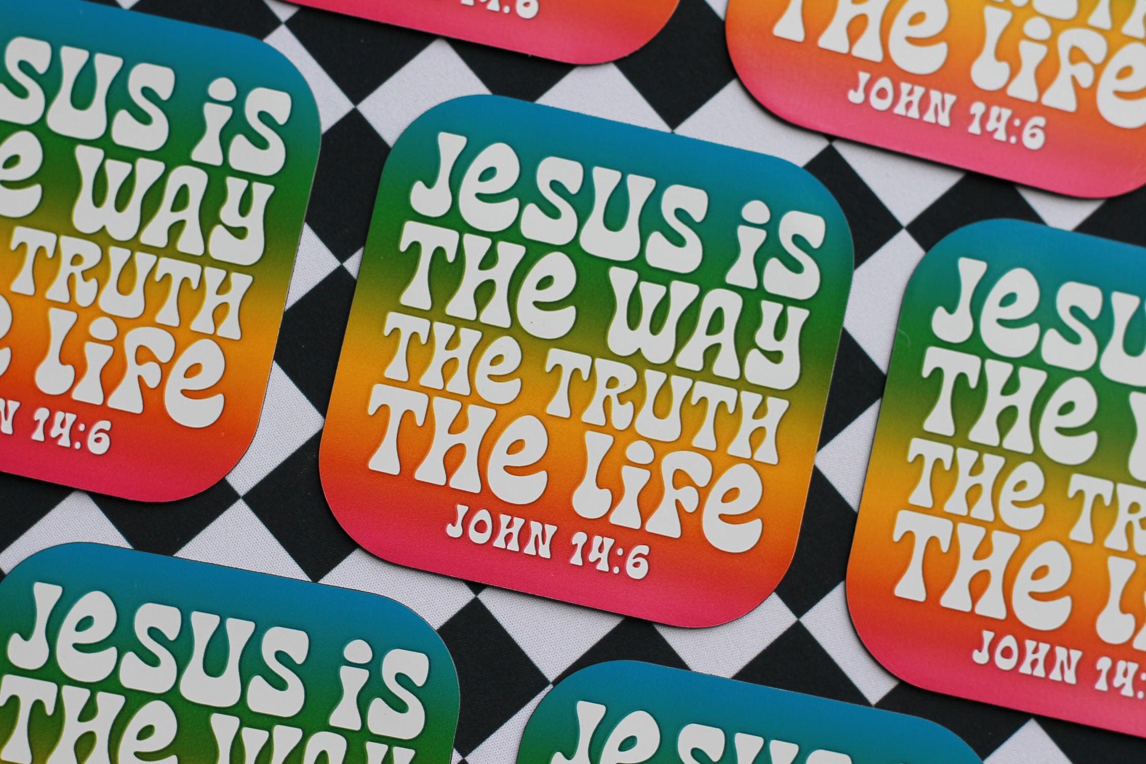 Jesus is the Way - Bible Verse Magnet, Rainbow Decor, Gifts For ...