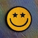 Embroidered Patch Superstar Smiley V2 black Outlines - Etsy