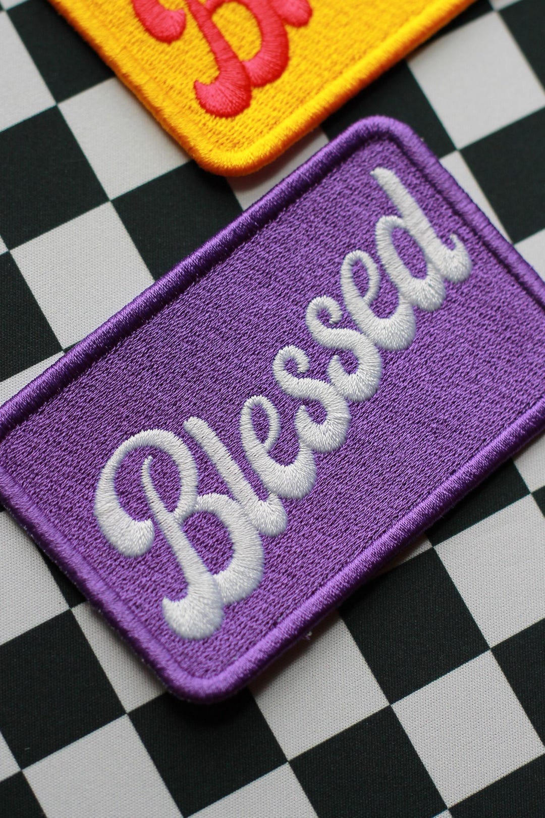 Blessed - Embroidered Christian Patch, Trucker Hat Patch, Scripture ...