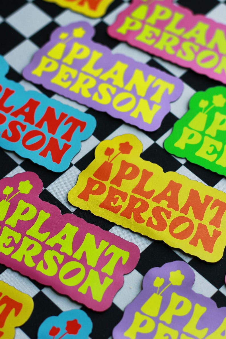 Plant Person Magnet – Colorful Gardener Gift, Home Garden Decor, Plant ...