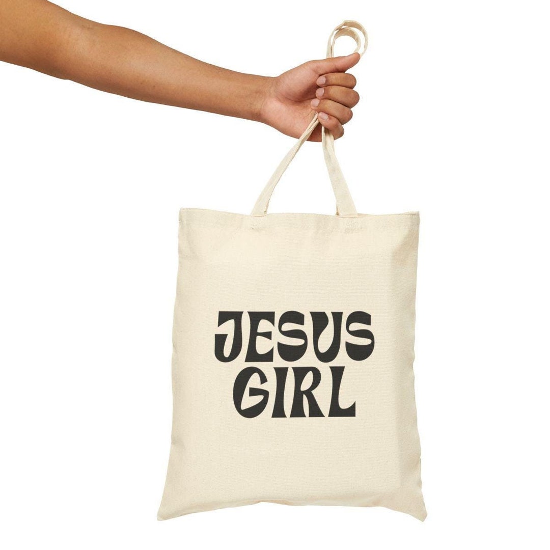 Canvas Tote Jesus Girl Cute Christian Purse Bible Study Bags Gift ...