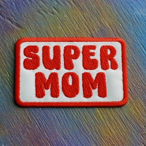 Embroidered Patch | Super Mom | Mothers Day Gifts Mommy Mum Embroidery ...