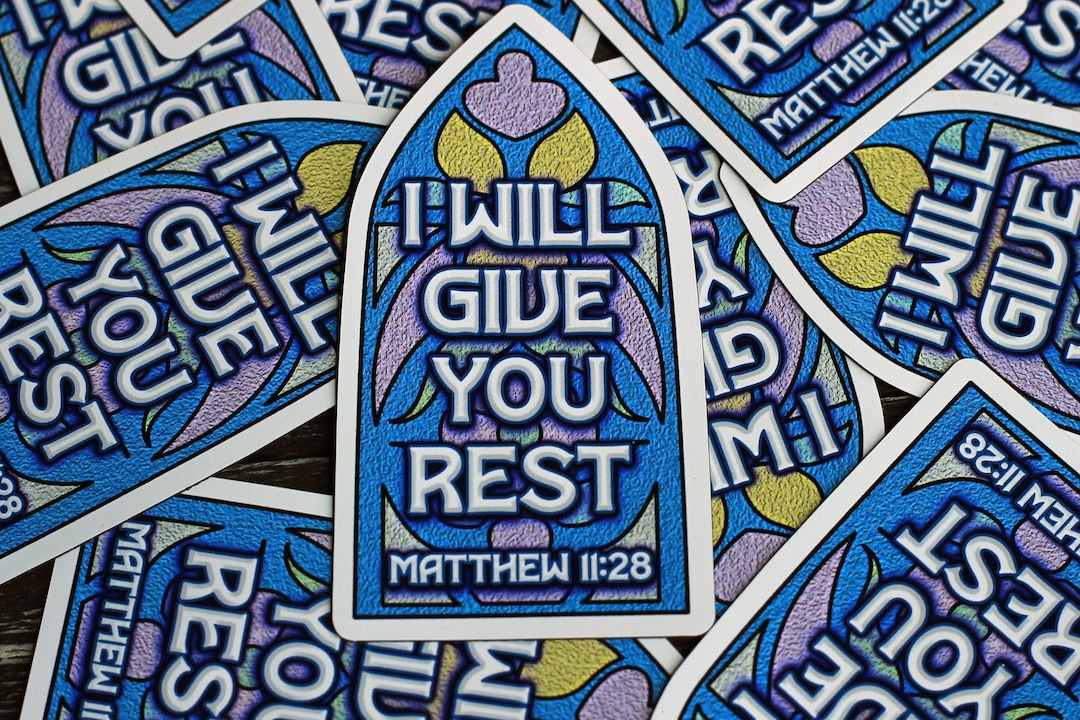 Magnet Matthew 11:28 Christian Bible Verse Fridge Magnets Prayer ...