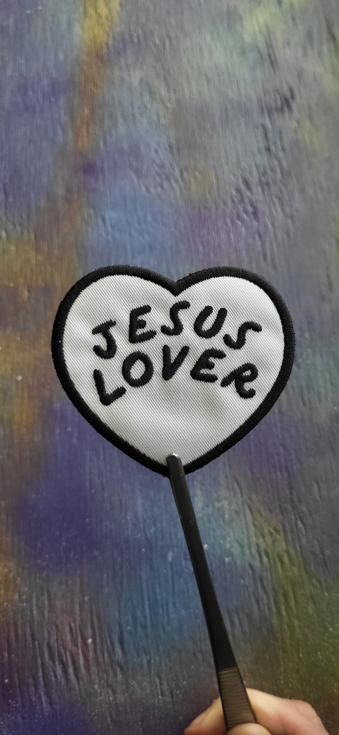 Embroidered Patch | Jesus Lover | Trucker Hat Patches Gospel Church ...
