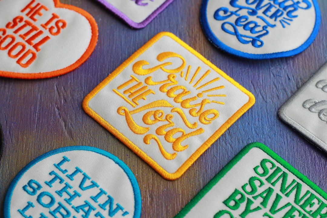 Praise the Lord (sunflower) Embroidered Patch, Christian Gifts, Trucker Hat Patches, Gift For ...