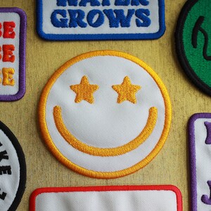Superstar Smiley Embroidered Trucker Hat Patches Embroidery Gifts ...