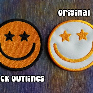 Embroidered Patch | Superstar Smiley V2 | Trucker Hat Patches Smile ...