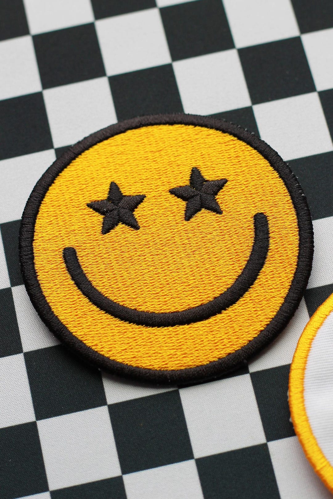 Superstar Smiley V2 Embroidered Patch Trucker Hat Patches Smile Gifts ...