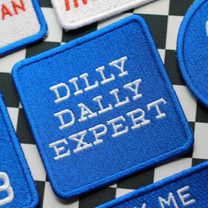 Dilly Dally Iron on Patches - Etsy
