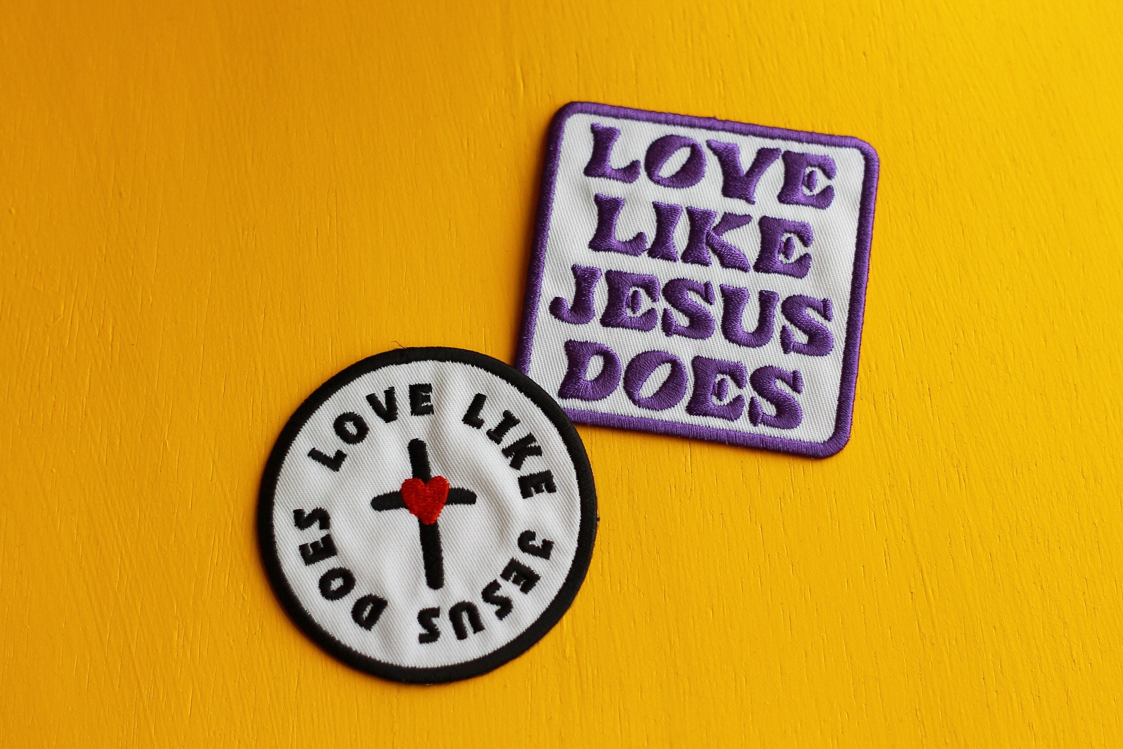 Embroidered Patch Love Like Jesus Does V2 - Etsy