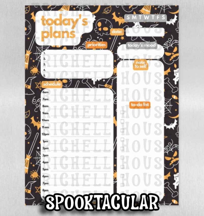 Productivity Pad 8.5 X 11 Dry Erase Notes Day Planner to Do List ...