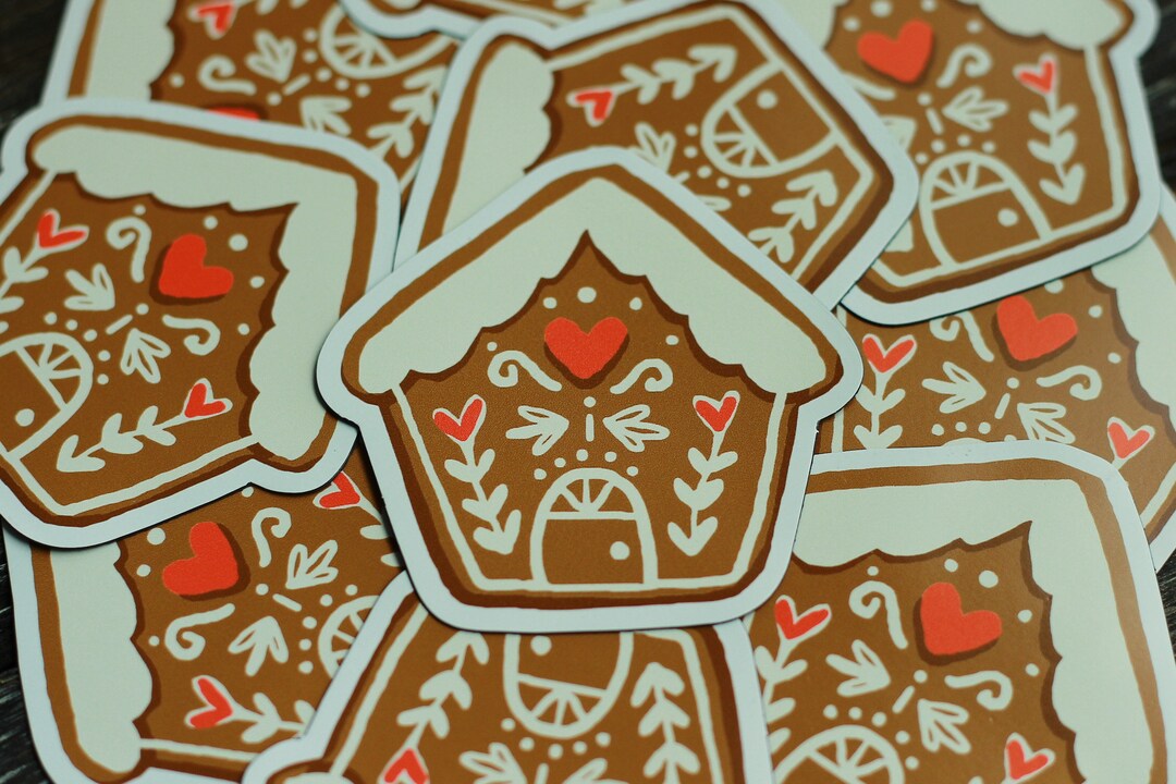 Gingerbread Magnets Gingerbread Houses 2 Designs Available Christmas ...