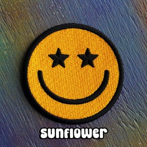 Embroidered Patch | Superstar Smiley V2 | Trucker Hat Patches Smile ...