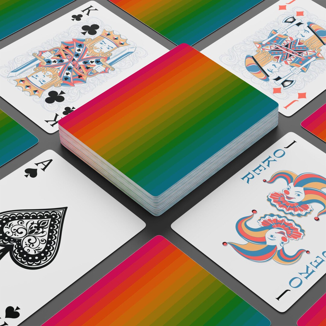 Playing Cards | Rainbow Shutters | Cute Family Vacation Games Beach ...