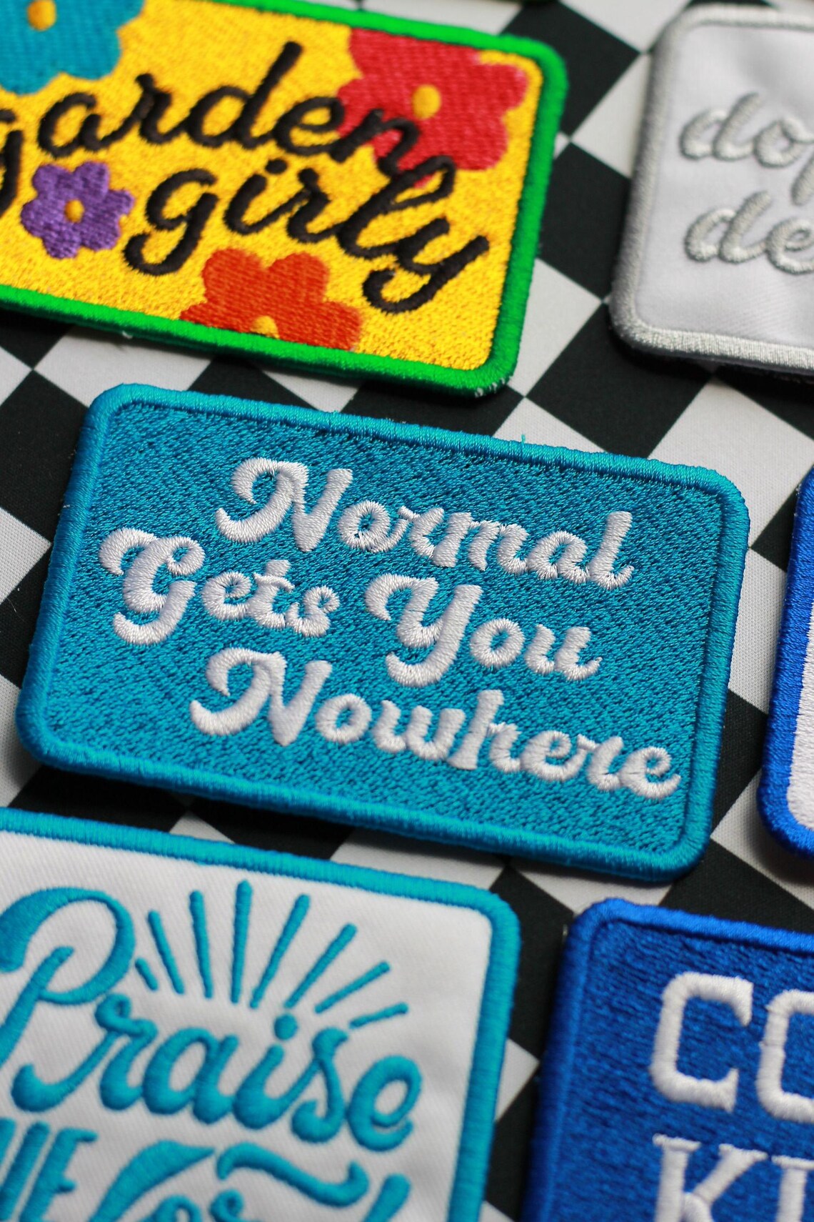 Normal Gets You Nowhere Embroidered Patch - Neurodivergent Gift, Funny ...