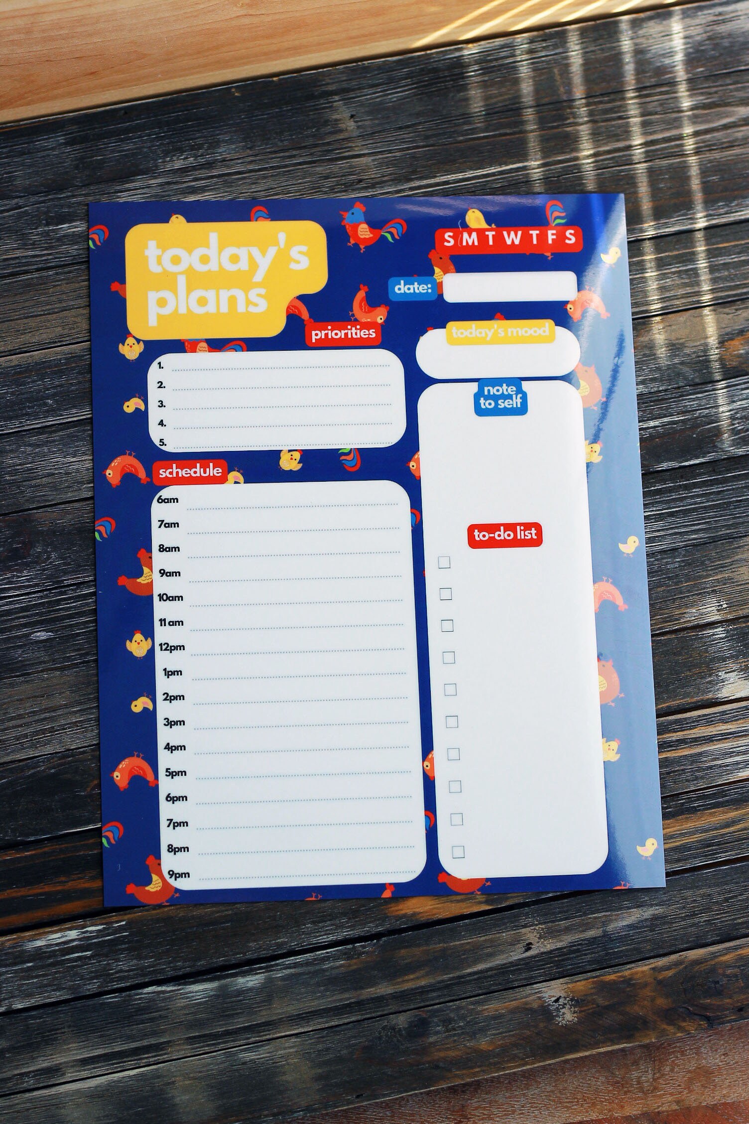 Productivity Pad 8.5 X 11 Dry Erase Notes Day Planner to Do List ...