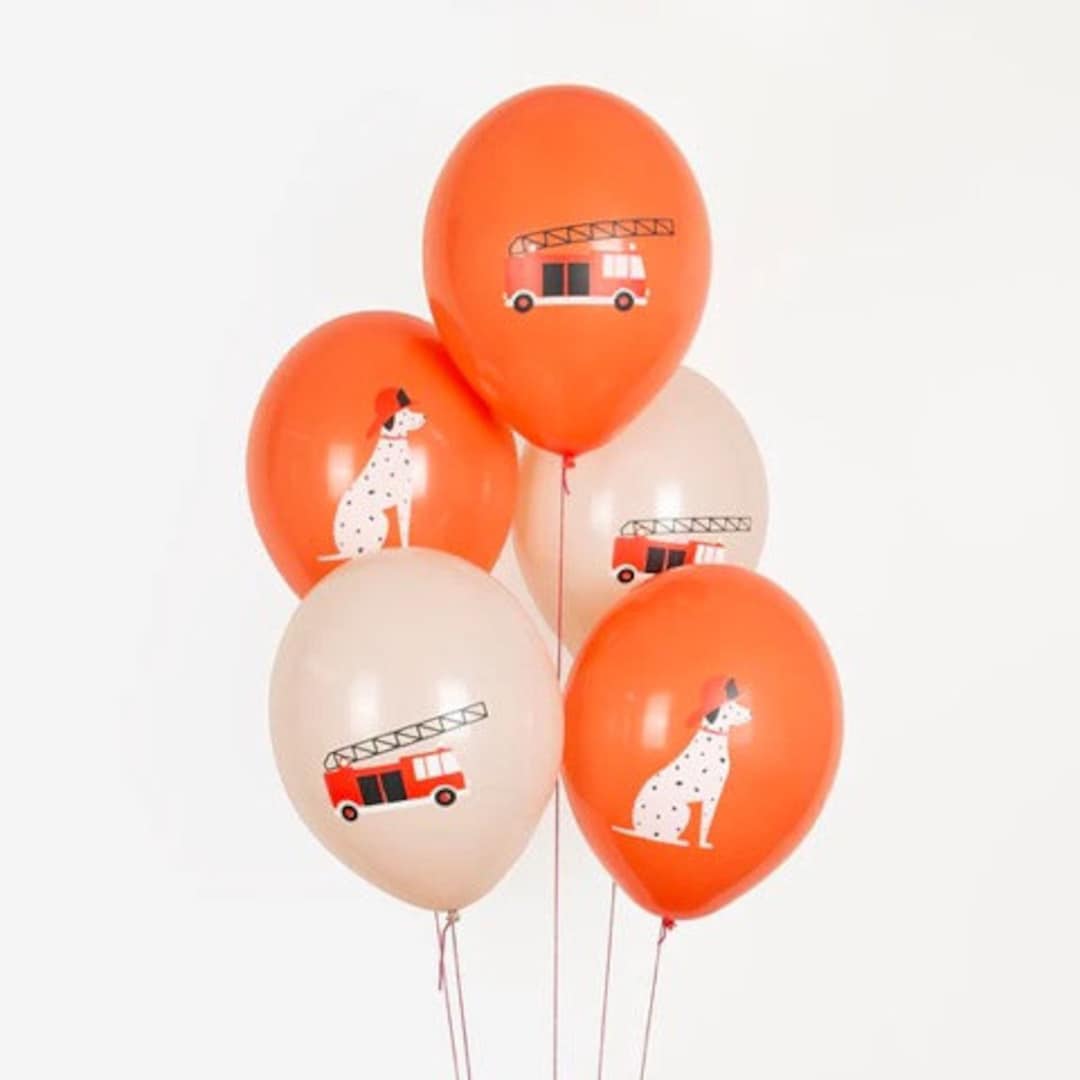 Firefighter Party Balloons - Etsy