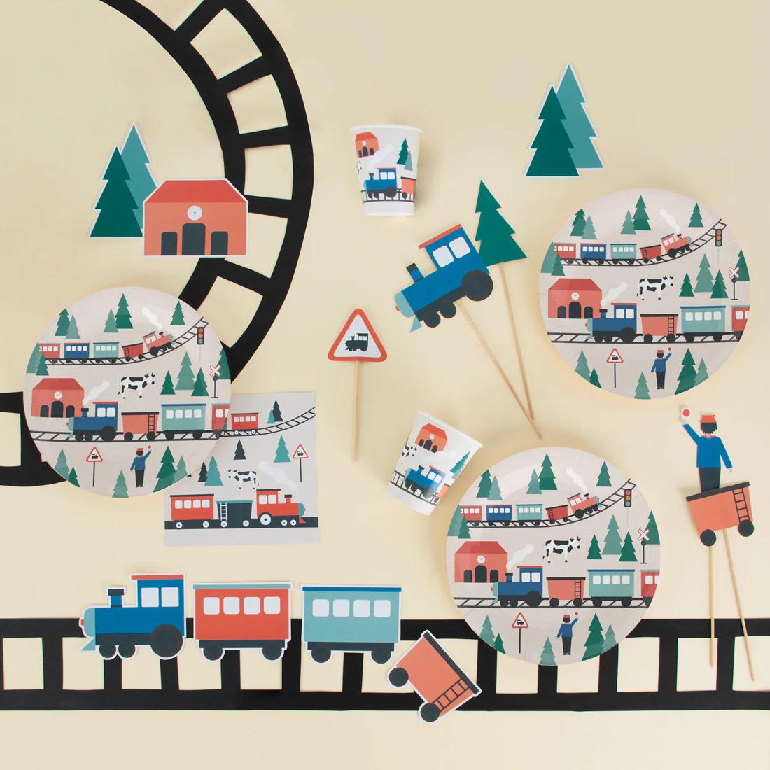 Train Party Cake Topper - Etsy