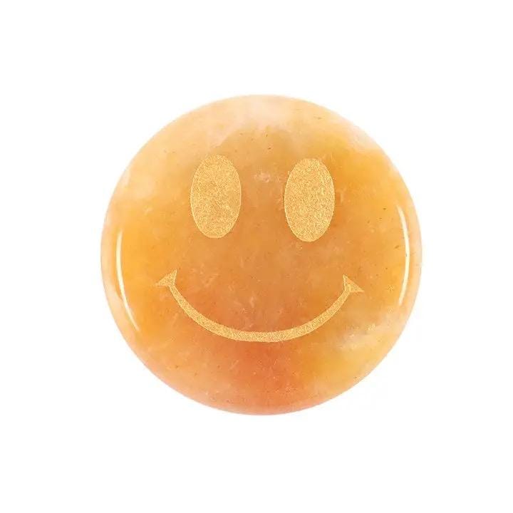 Yellow Jade Crystal - Happy Face Crystal Gift - Be Brave - Etsy