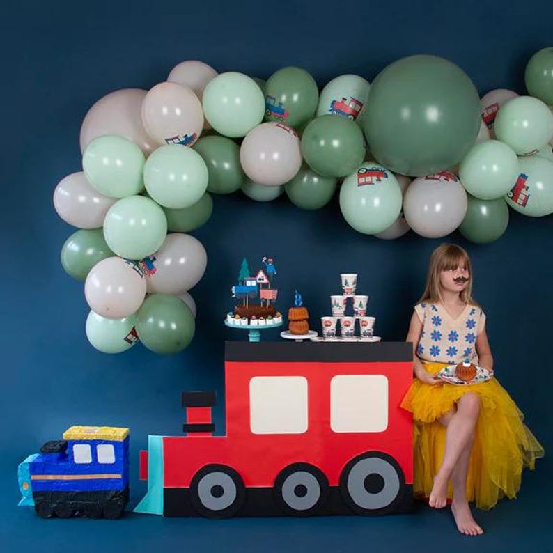 Train Party Cake Topper - Etsy