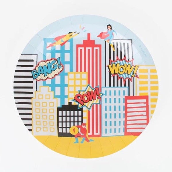 Superhero Plate - Etsy
