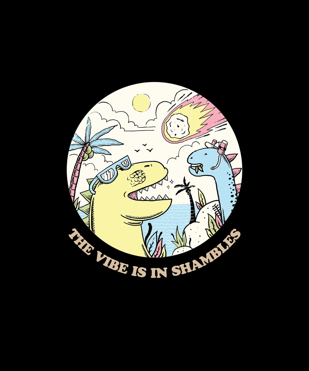 The Vibe is in Shambles Png, Funny Meme Png, 90s Dinosaur Retro Design ...