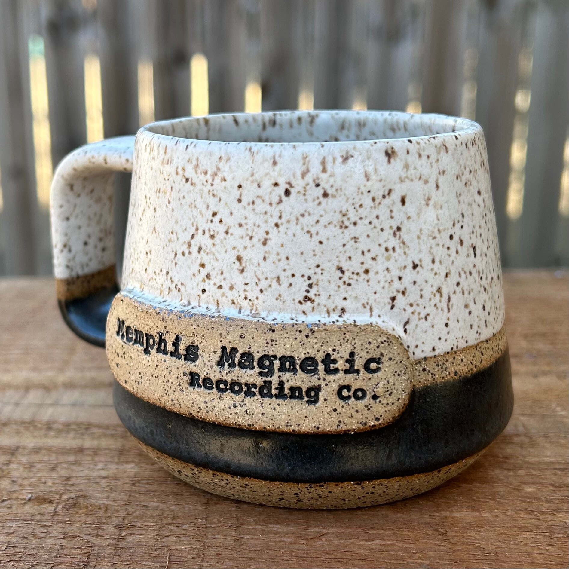 Memphis Magnetic Coffee Mug: Hand Thrown Ceramic Mug in White and Black ...