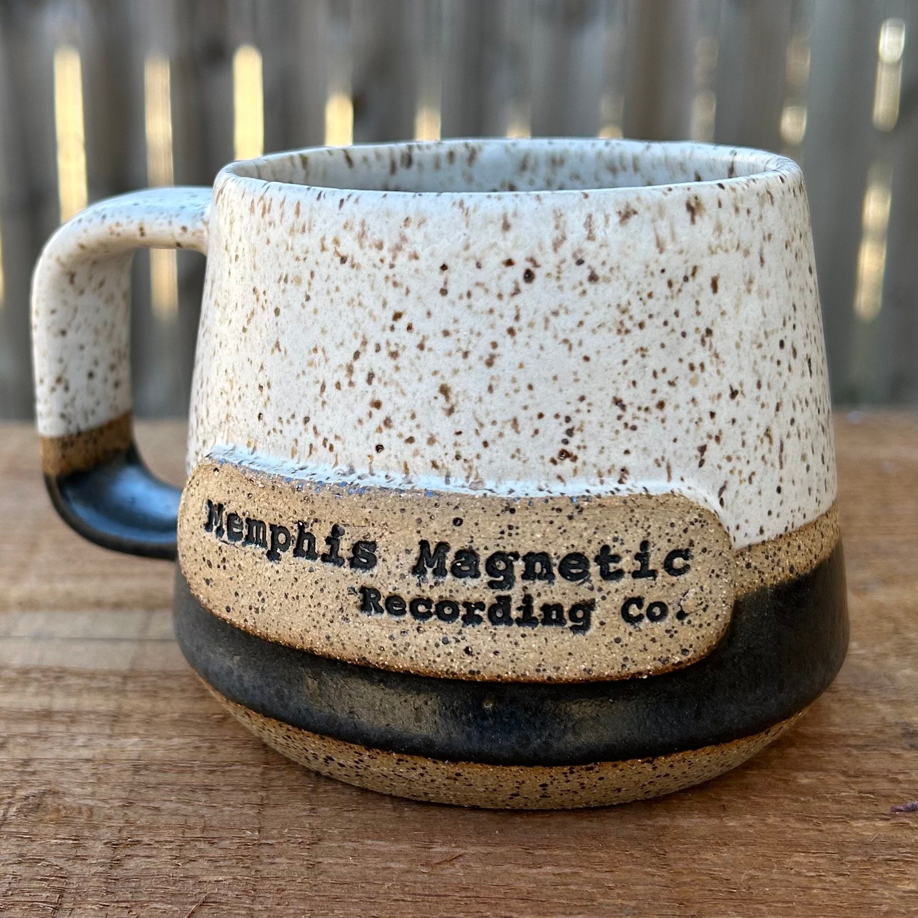 Memphis Magnetic Coffee Mug: Hand Thrown Ceramic Mug in White and Black ...